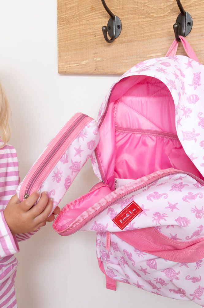 Pink Backpack & Pencil Case | Em&Lu